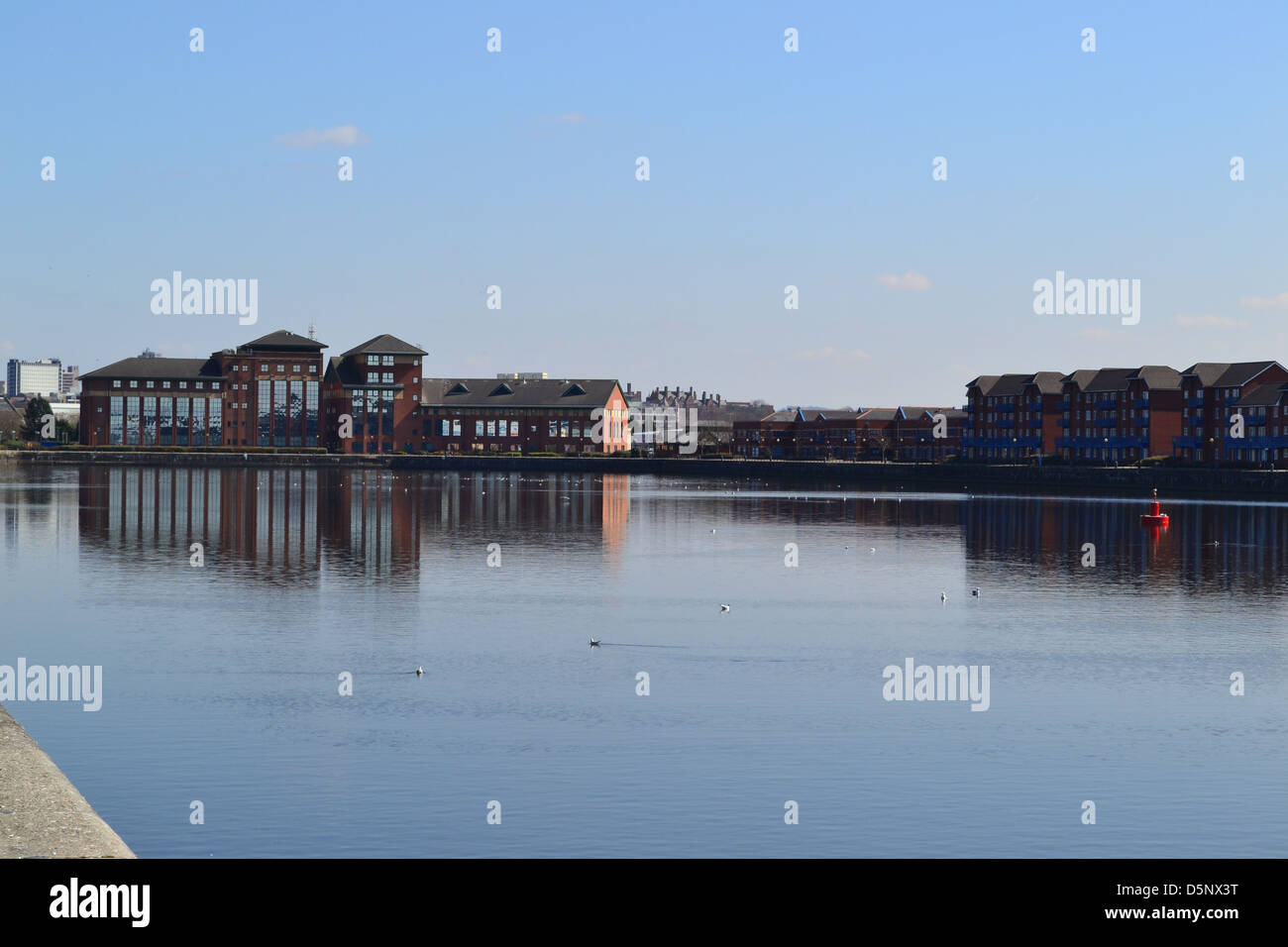 Preston Docks in the sunshine Stock Photo - Alamy