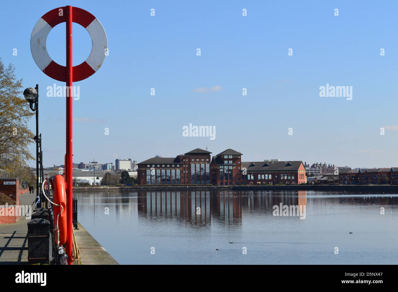 Preston Docks in the sunshine Stock Photo - Alamy