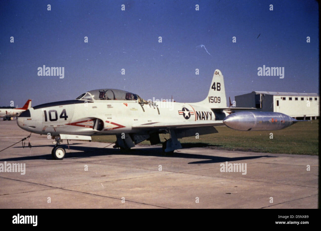 The Lockheed T-33B, serial number 141509, is a jet trainer aircraft ...