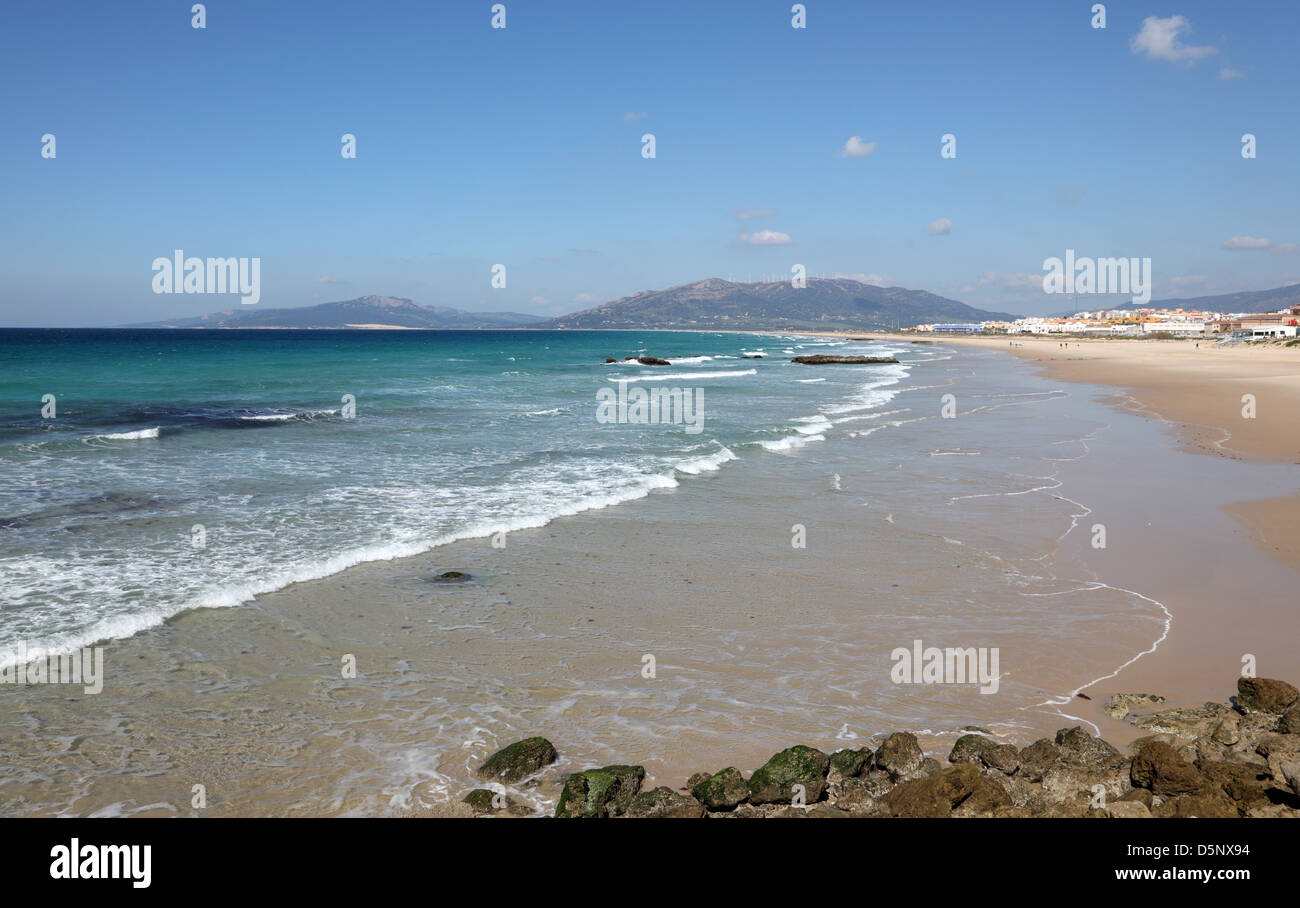 Atlantic ocean coast in Tarifa, Andalusia Spain Stock Photo - Alamy