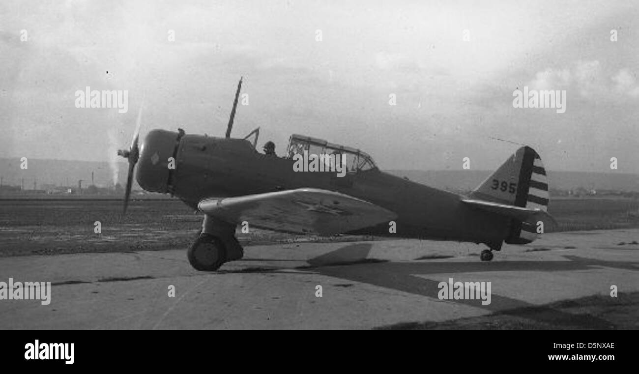The North American BT-9C was a basic trainer aircraft used by the ...