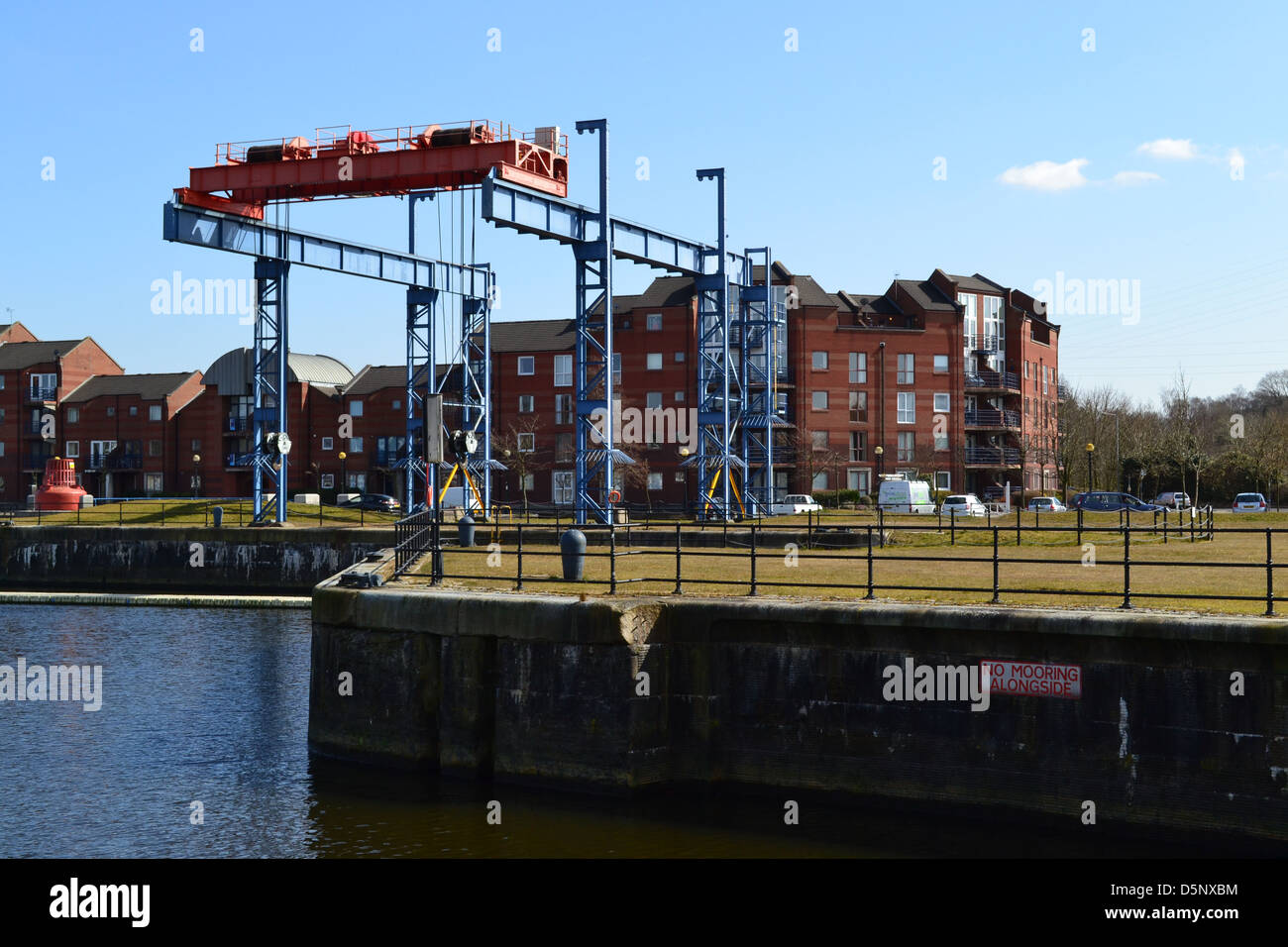 Preston Docks in the sunshine Stock Photo - Alamy