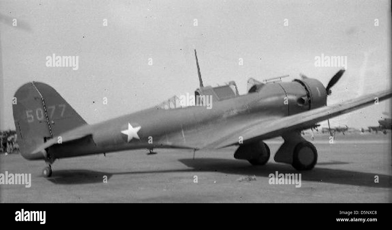 The Northrop A-17, serial number 35-077, is a dive bomber used by the U ...