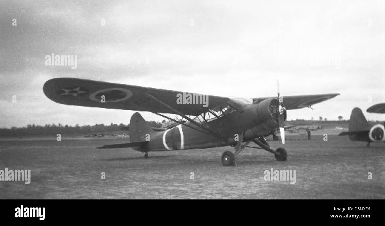 The Stinson O-49, depicted in this image, was a military reconnaissance ...