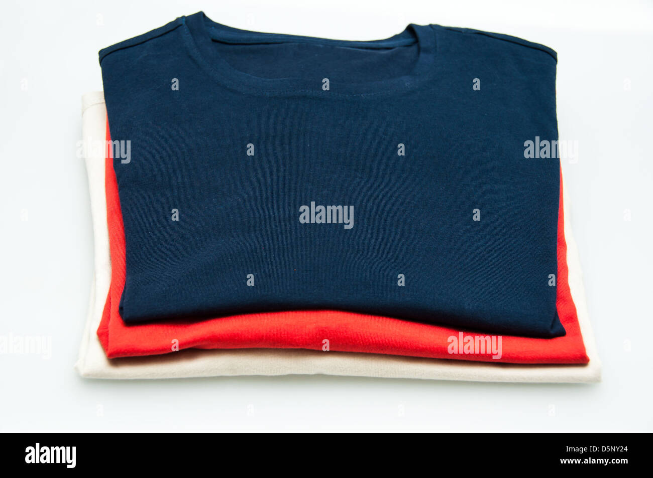 Folded t shirts hi-res stock photography and images - Alamy