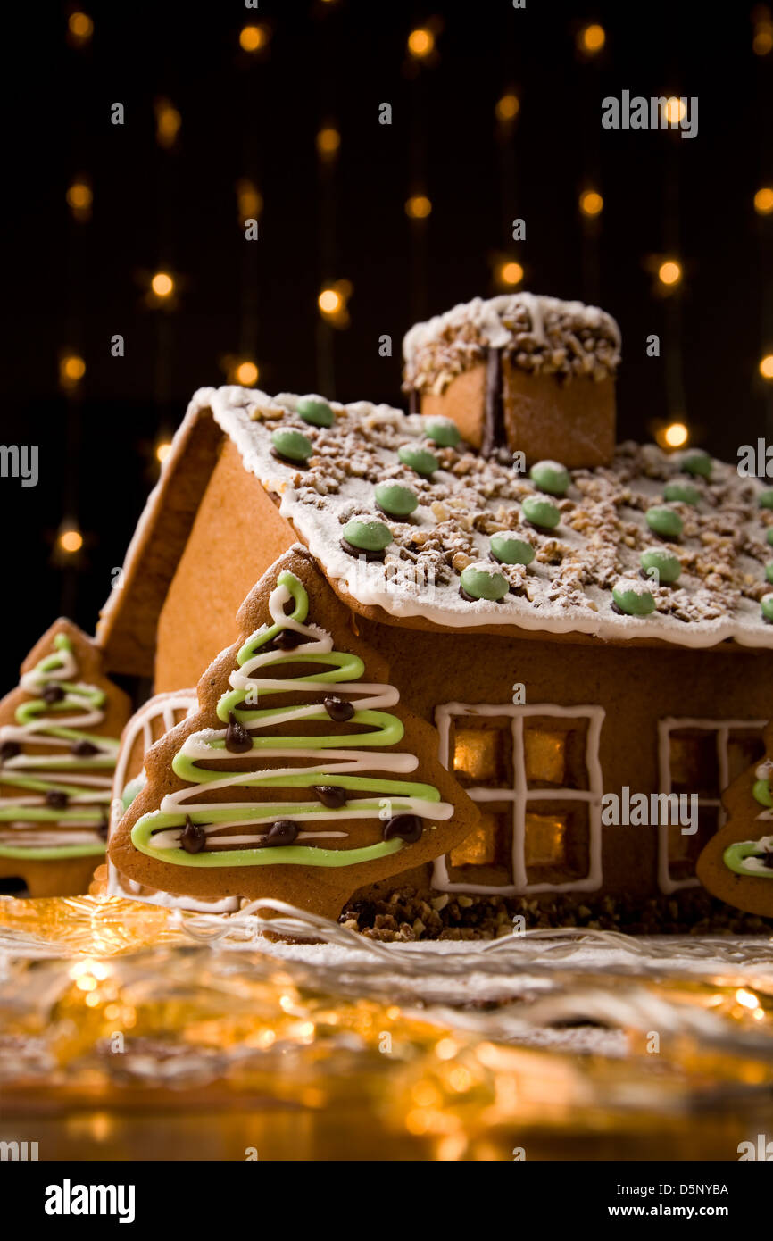 Beautiful gingerbread house lights hi-res stock photography and images ...