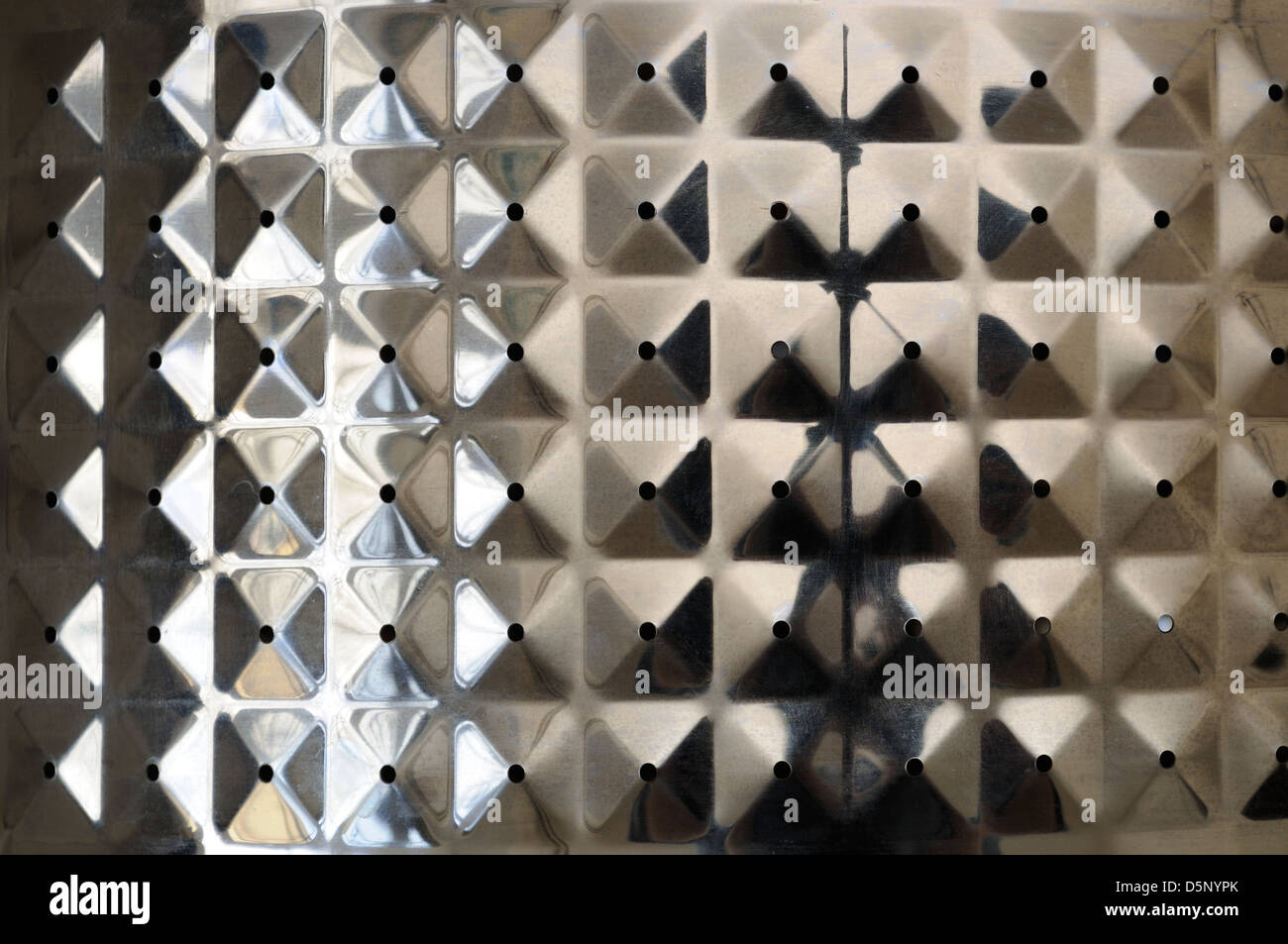 Metal surface with diamond shape relief Stock Photo - Alamy