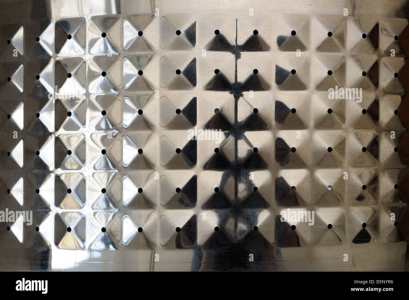 Metal surface with diamond shape relief Stock Photo - Alamy