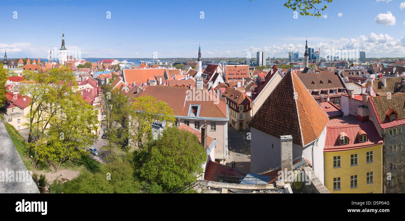 Panoramic view of Tallinn, Estonia Stock Photo - Alamy