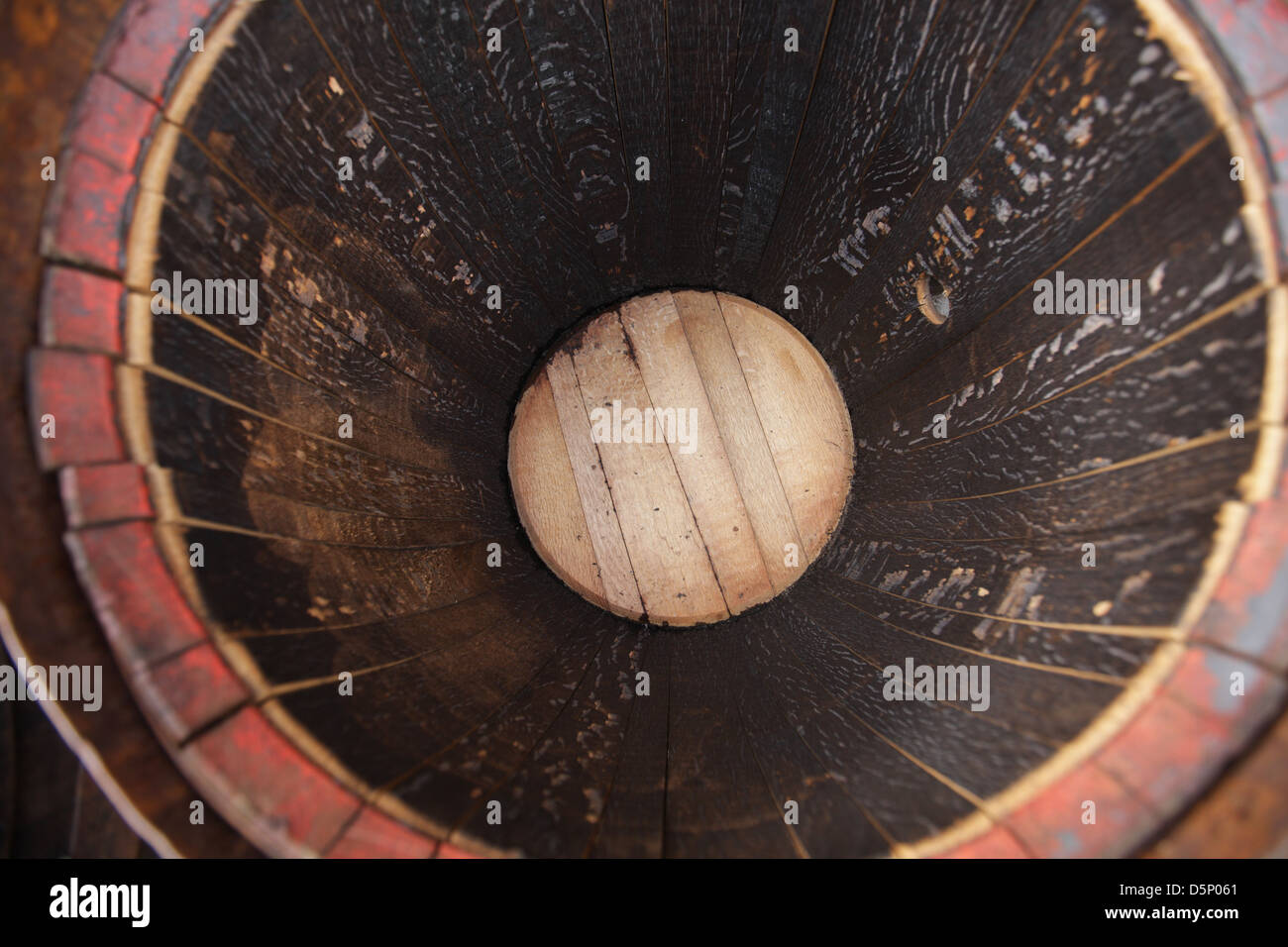 Old barrels in the cider yard. All phases of cider production in the ...