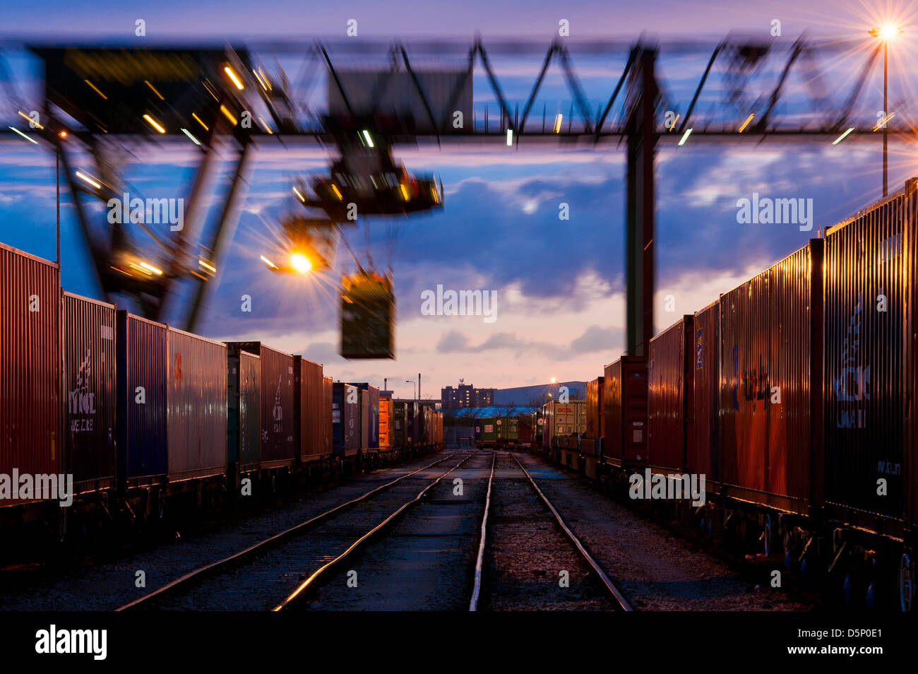 Freightliner terminal containers railway hi-res stock photography and ...