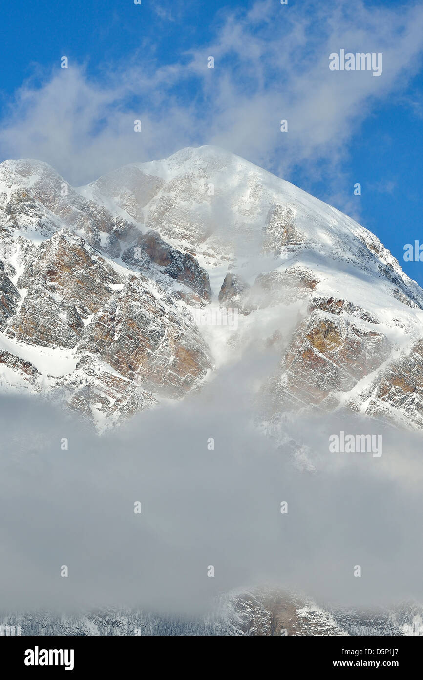 Pyramid Mountain in Jasper National Park, Alberta, Canada Stock Photo ...