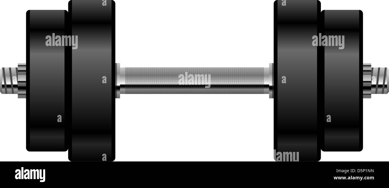 Dumbbell exercises illustration Black and White Stock Photos & Images ...