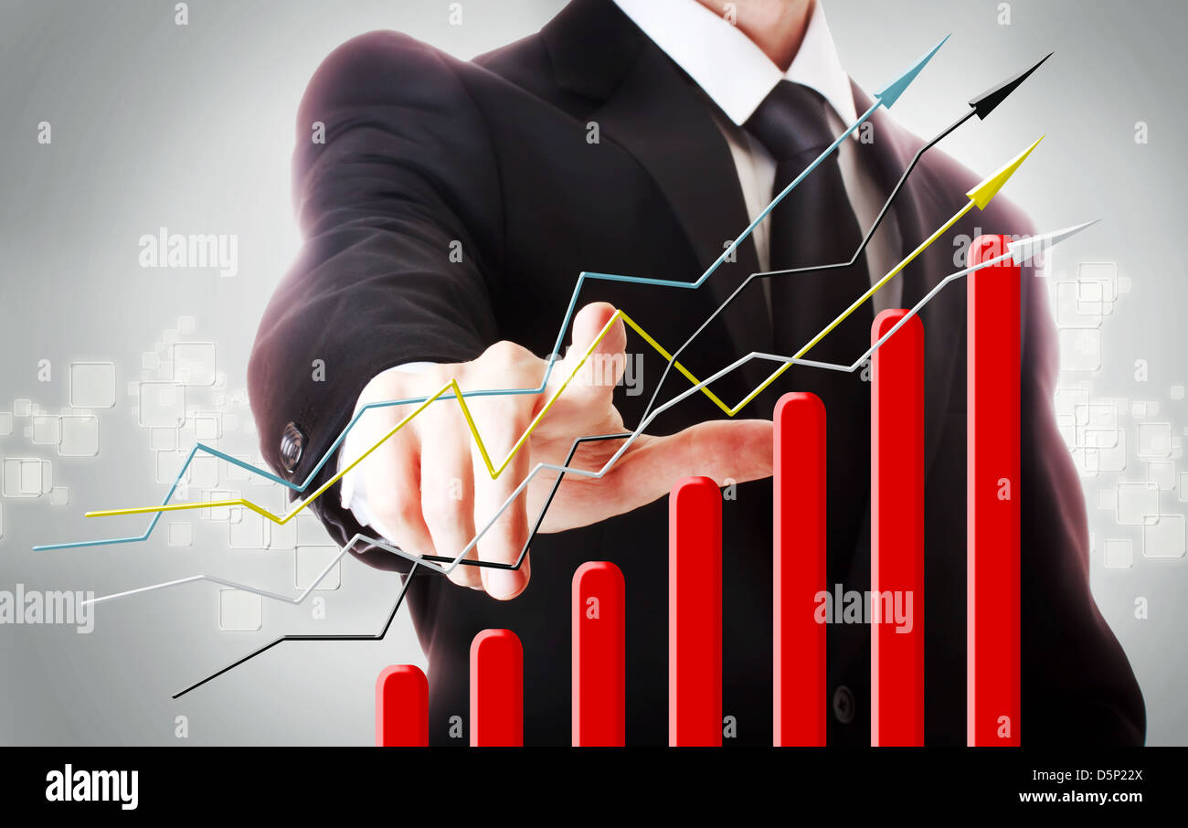 World map graph chart rise raise gain hi-res stock photography and ...