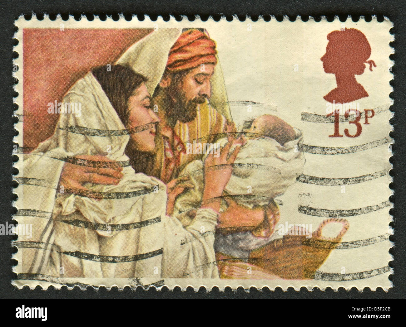 UK - CIRCA 1984: A stamp printed in UK shows image of The Christmas is ...