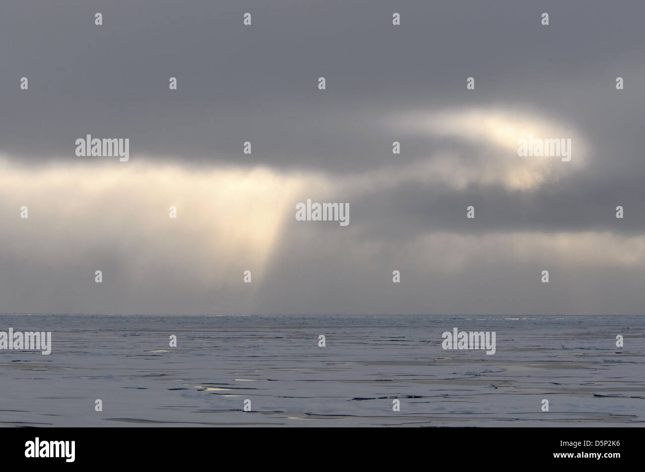 The U.S. Coast Guard Cutter Healy is seen navigating the Arctic waters ...