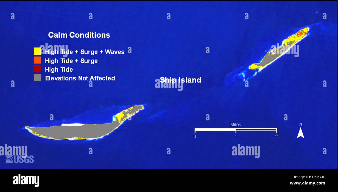 This map illustrates the potential inundation scenario following the ...