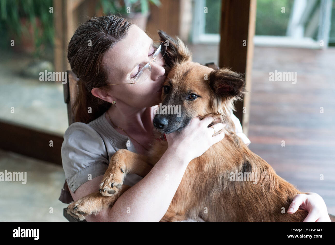 Woman love dog hi-res stock photography and images - Alamy