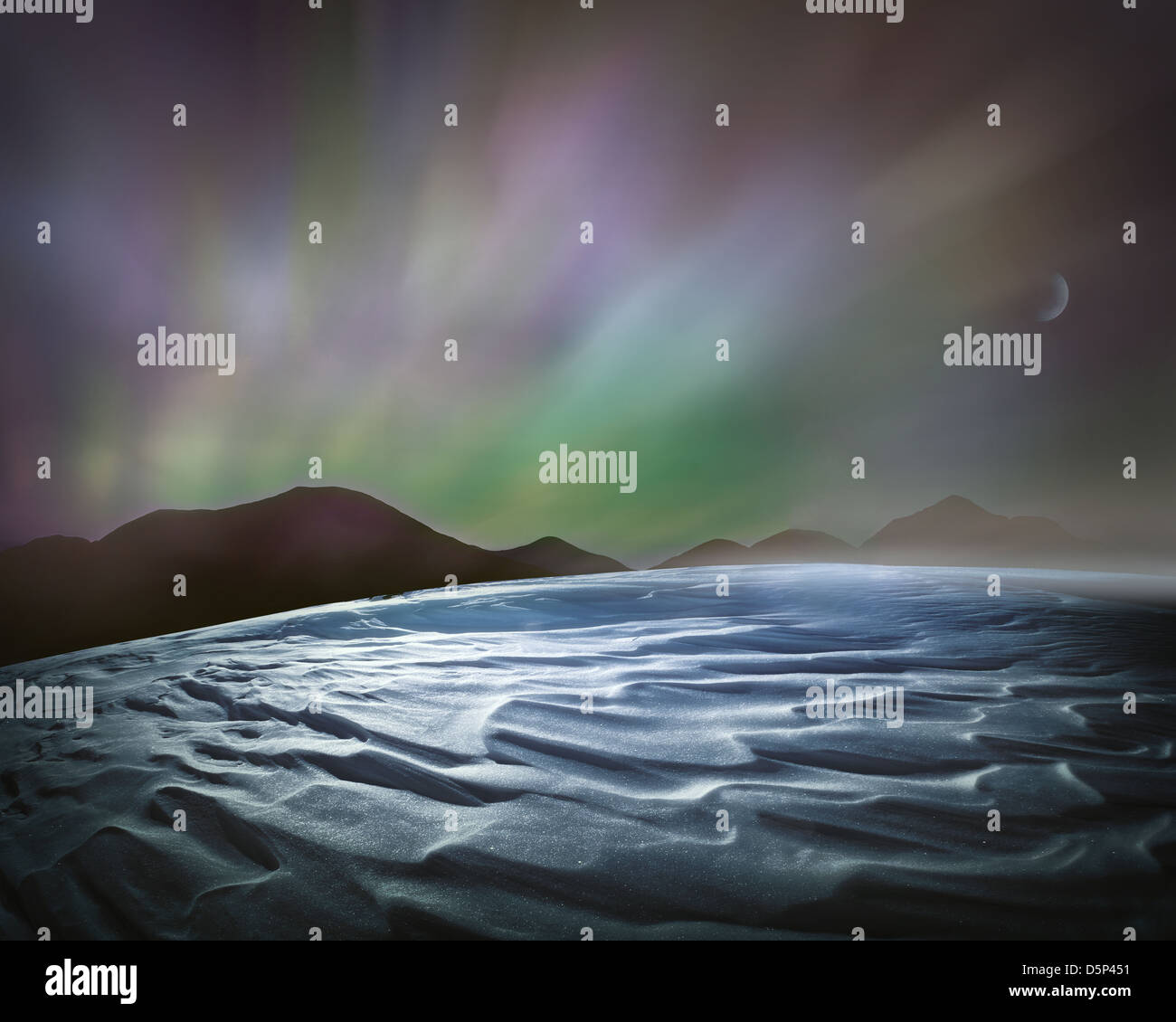 DIGITAL CONCEPT: Northern Light (Fantasy Scene Stock Photo - Alamy