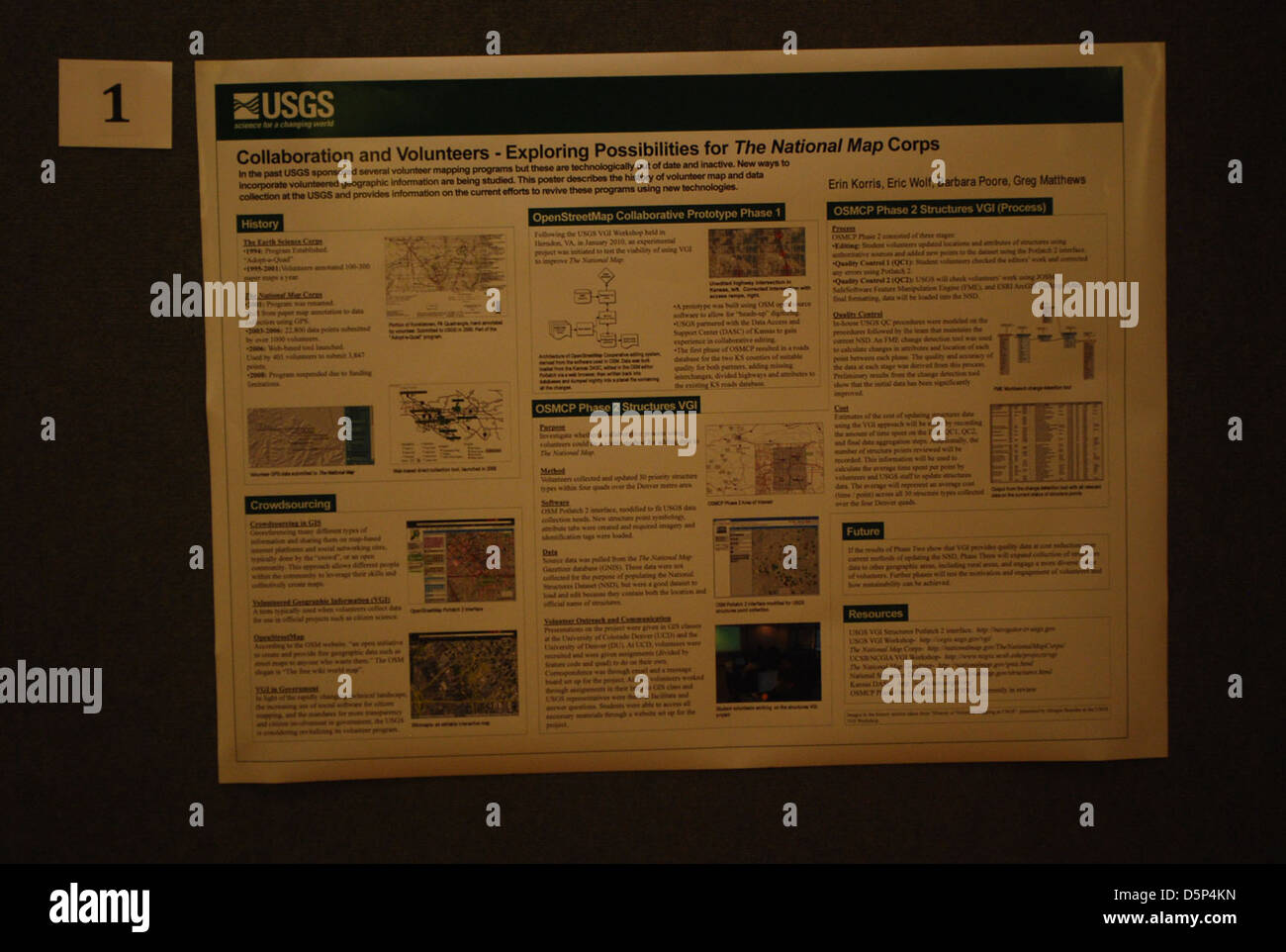 This geological map poster displays the results of a topographic survey ...