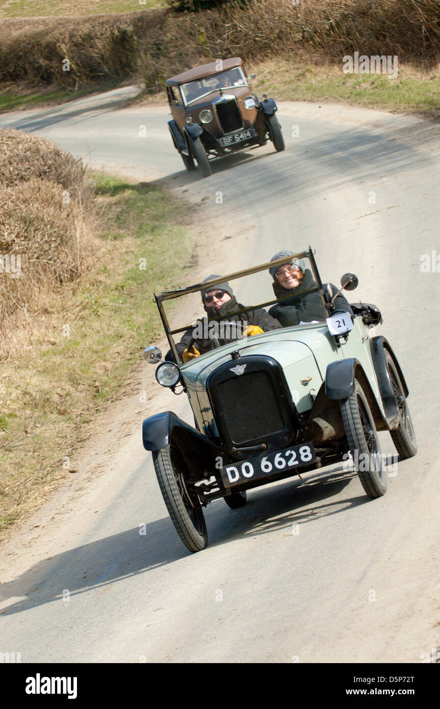 Builth Wells, UK. 6th April 2013. Vintage Sports Car-Club Enthusiasts ...