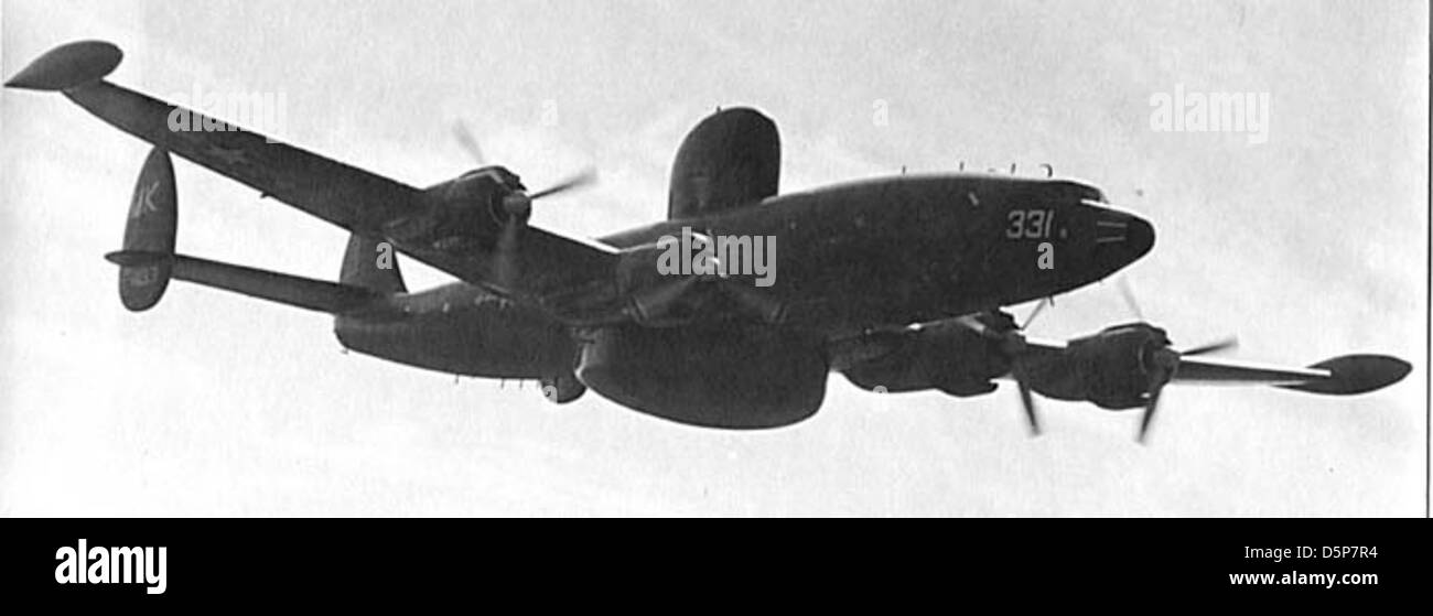 This image captures the VW-13 WV-2 aircraft during a flyby, showcasing ...