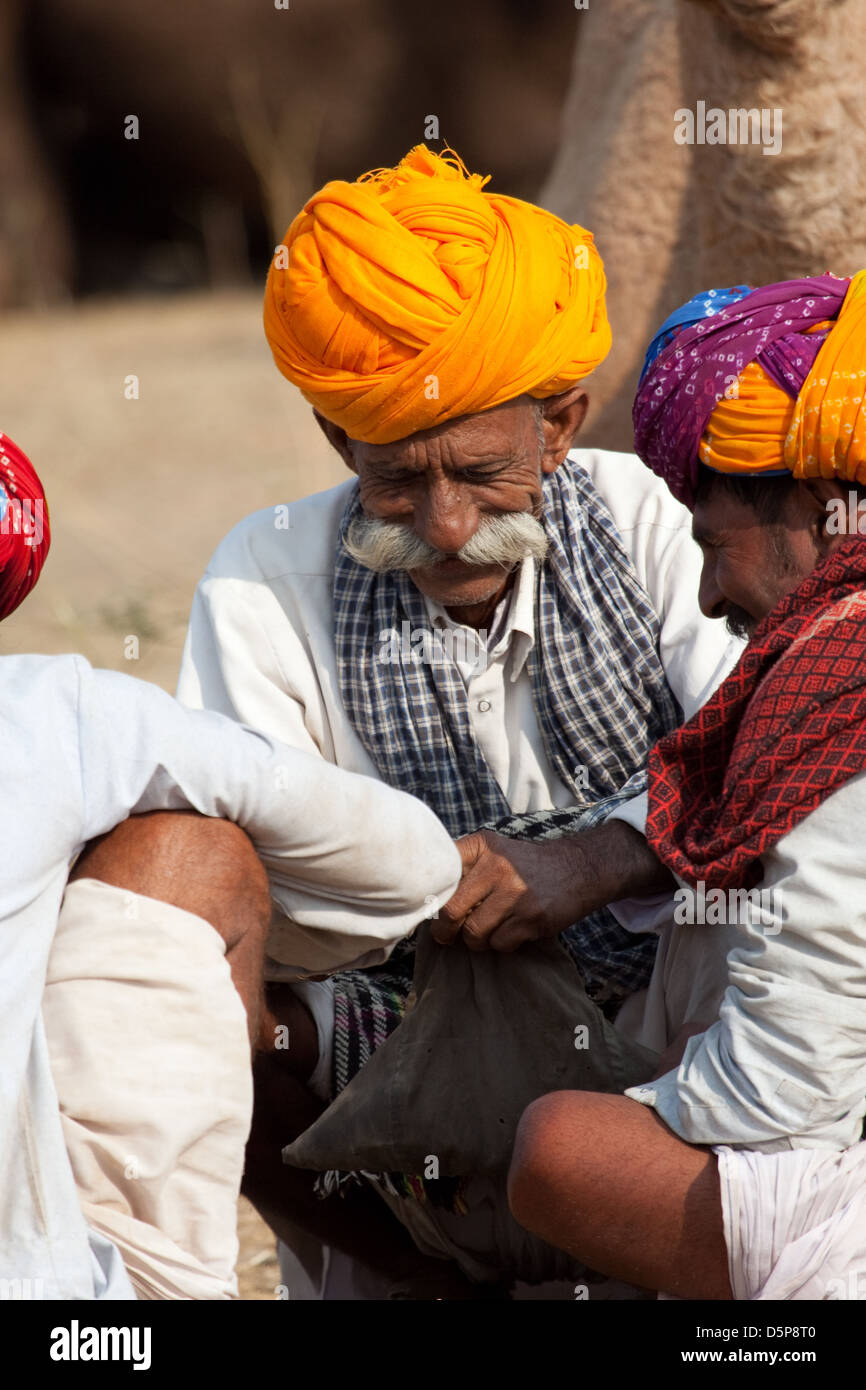 Indian rural farmer man sitting hi-res stock photography and images - Alamy