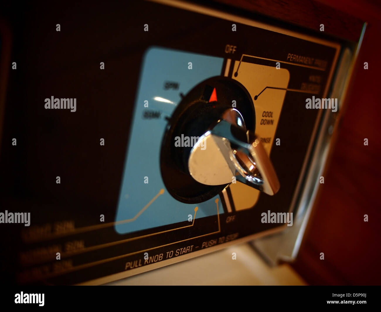 vintage washing machine dial Stock Photo - Alamy