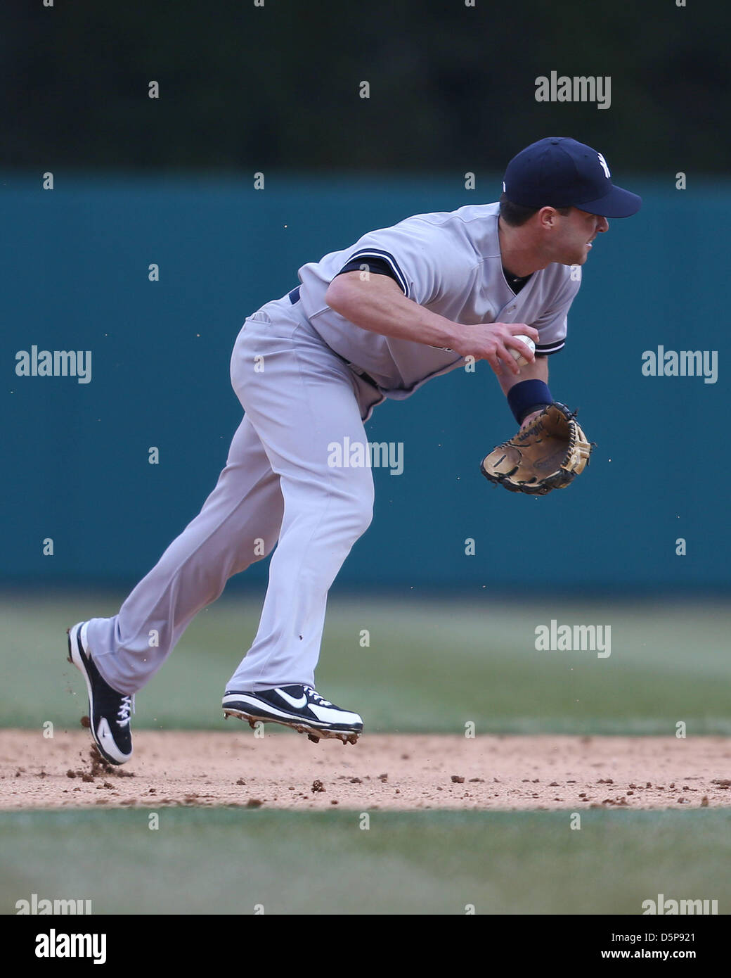 Detroit Michigan, USA. 6th April, 2013. New York Yankees shortstop ...
