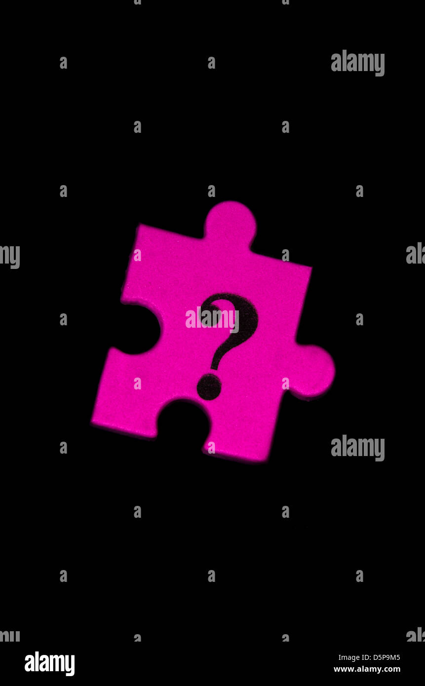 Jigsaw question mark hi-res stock photography and images - Alamy