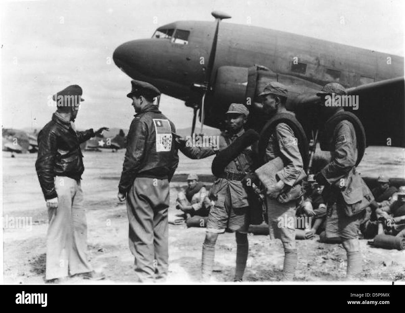 Pilots with a rescue patch, also known as a blood chit, are recognized ...