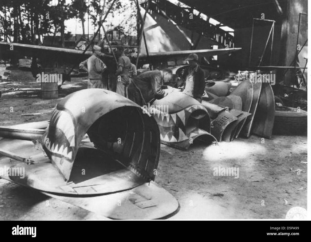 The 68th Air Service Group, featured in this historical photograph ...