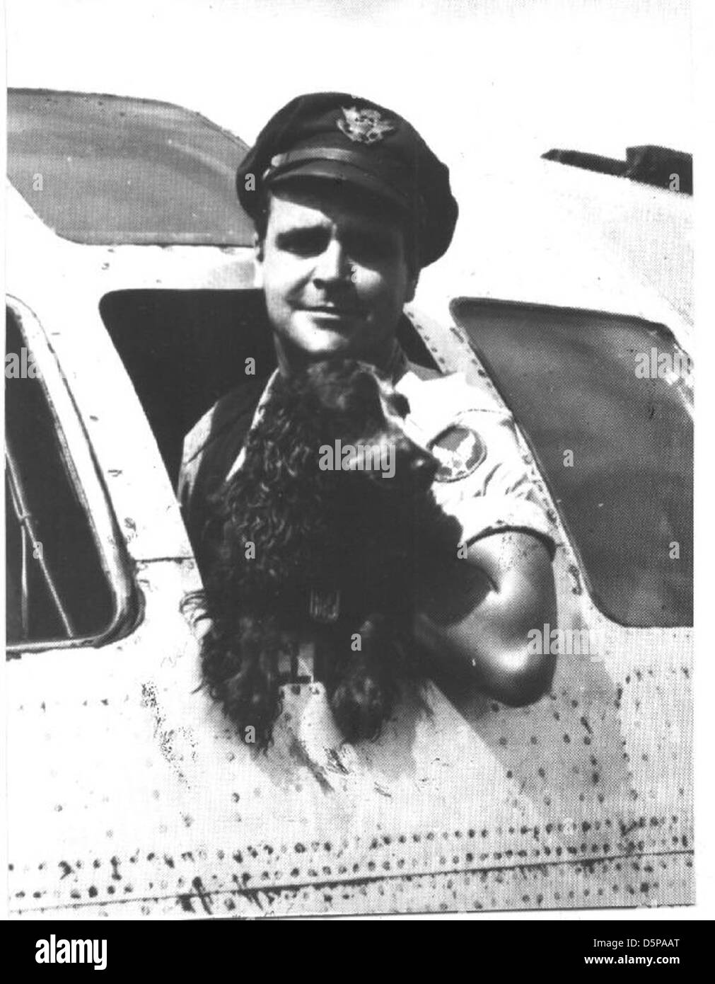 This image showcases Robert Clinkscales and Sally during an aviation ...