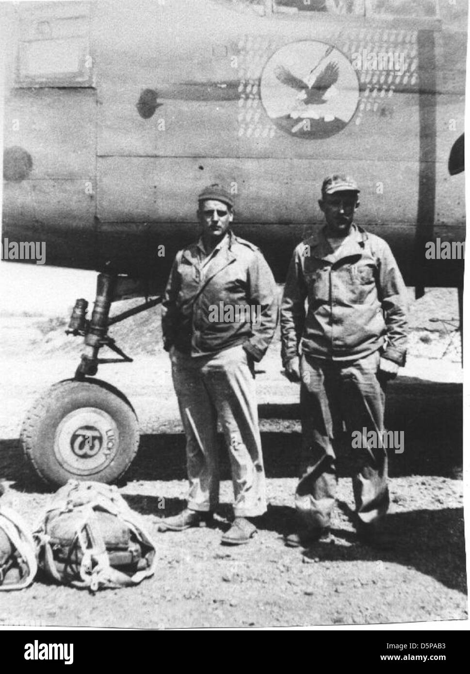 This photo features Ted Kratzke and Herman Neschke of the 22nd Bomb ...