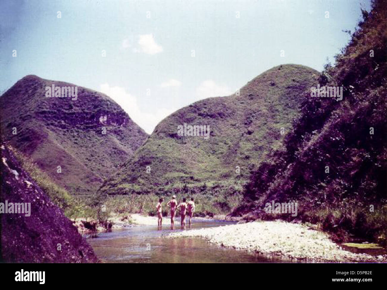 8 - LaohWangPing Swimming Hole, Spring 1945 Stock Photo - Alamy