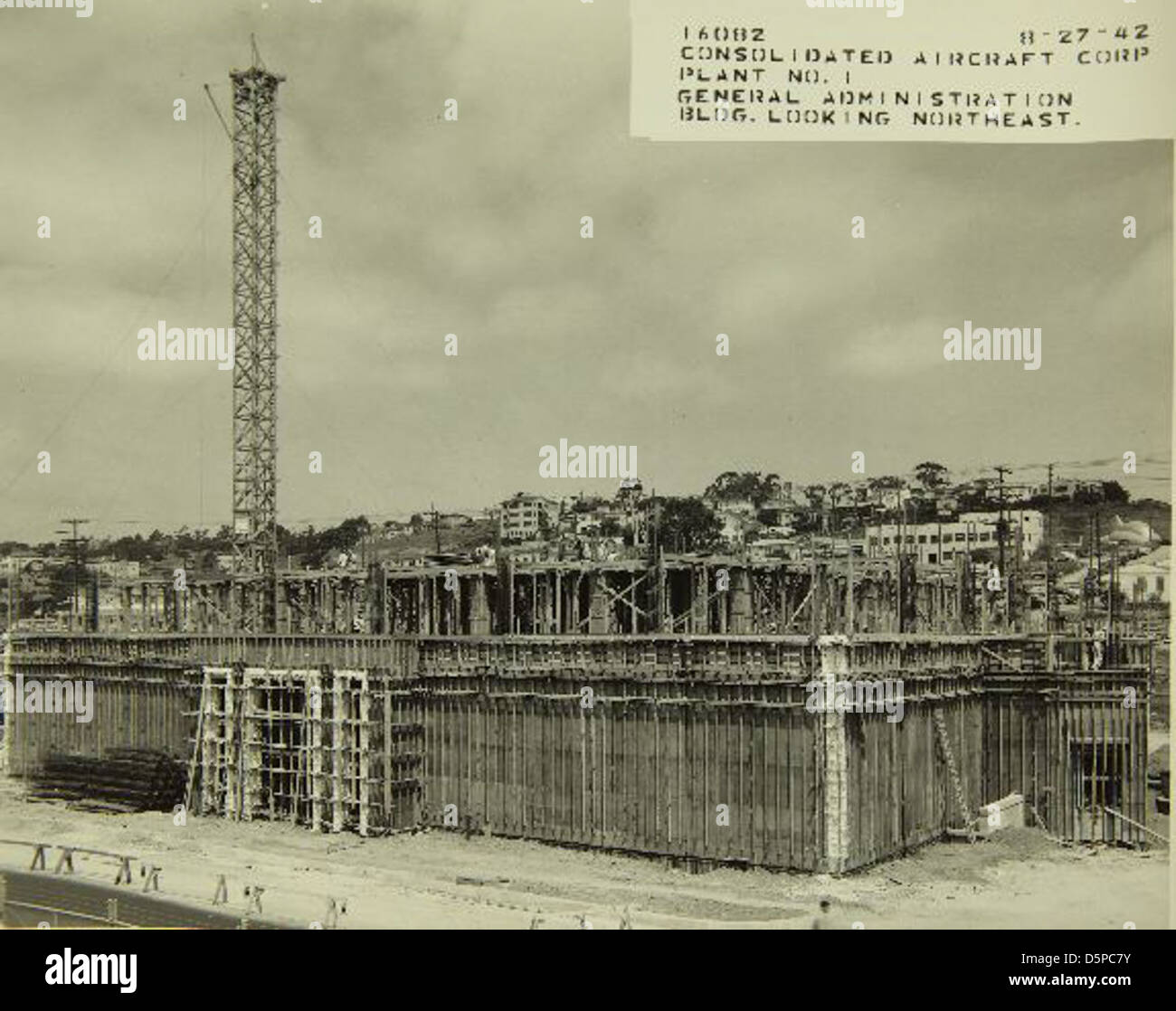 The construction of the administration building at the Consolidated ...