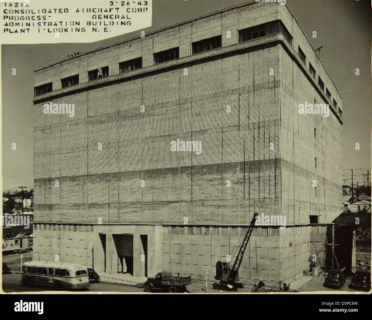 The construction of the administration building at the Consolidated ...