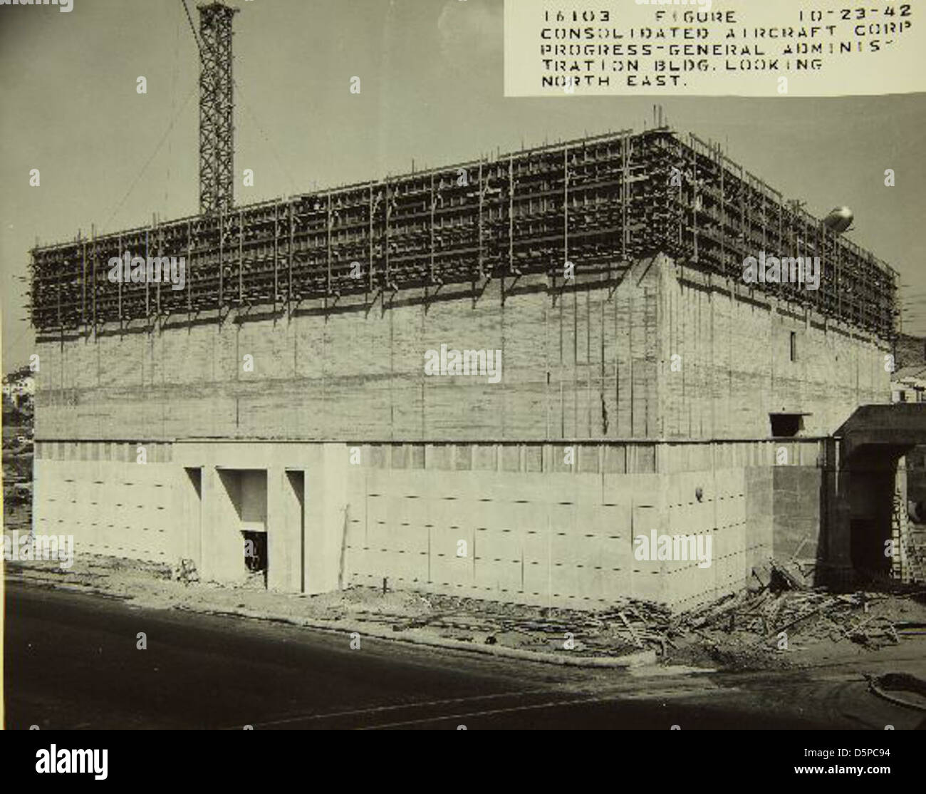 The construction of the Administration Building at the Consolidated ...