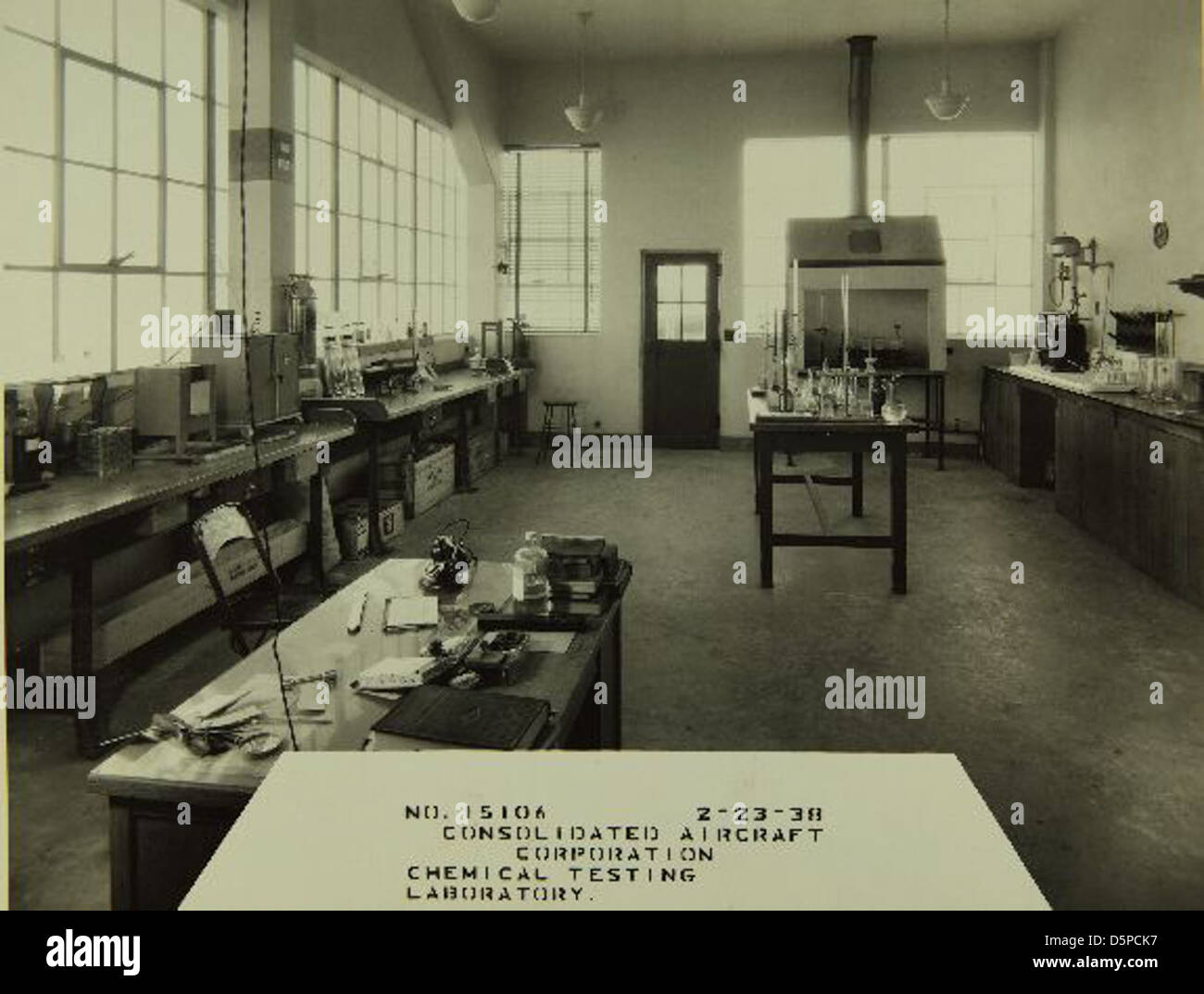 Chemical Testing Lab : Consolidated/Convair Aircraft Factory San Diego ...