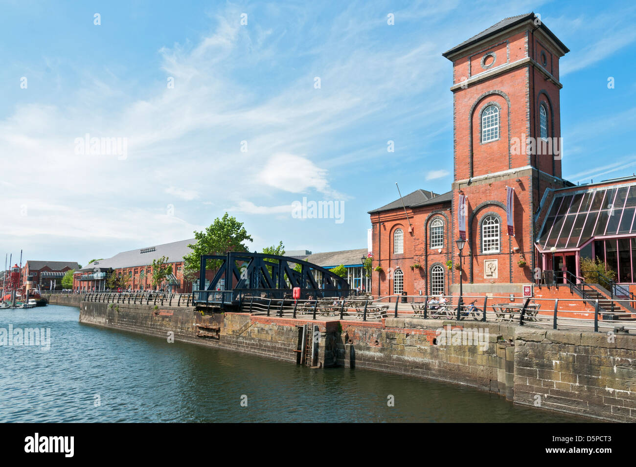 Wales, Swansea, Maritime Quarter, The Pumphouse Stock Photo - Alamy