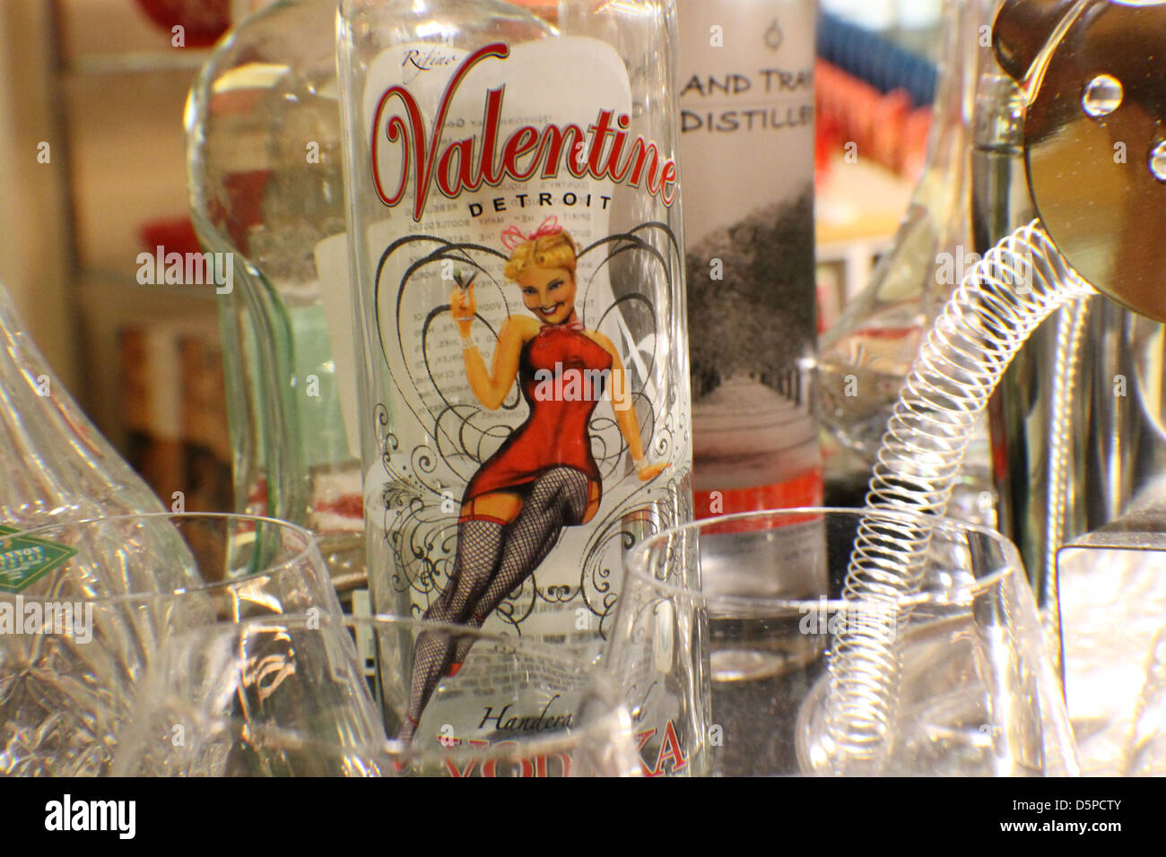 vodka detroit glasses Stock Photo - Alamy