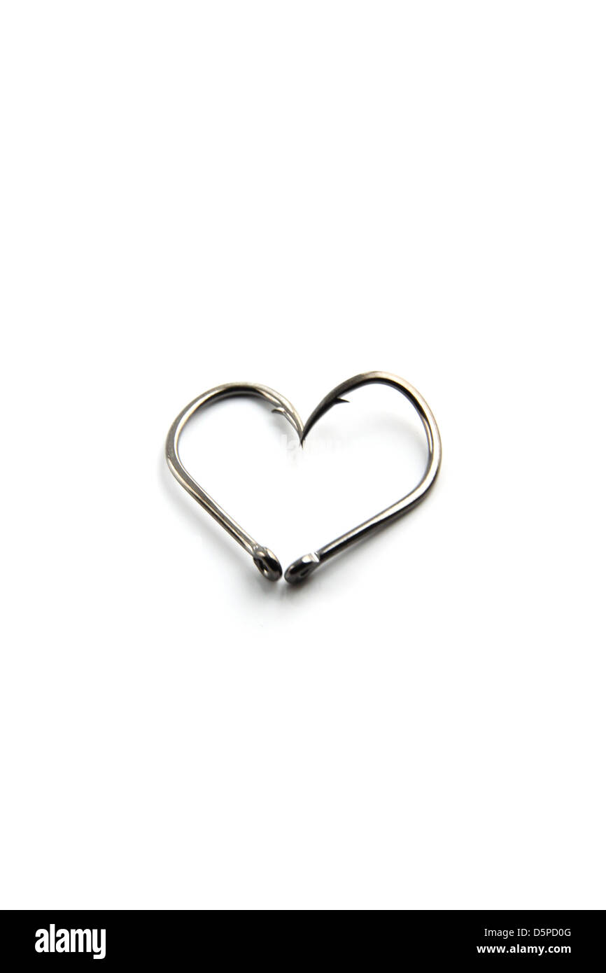 Fishing hooks heart hi-res stock photography and images - Alamy