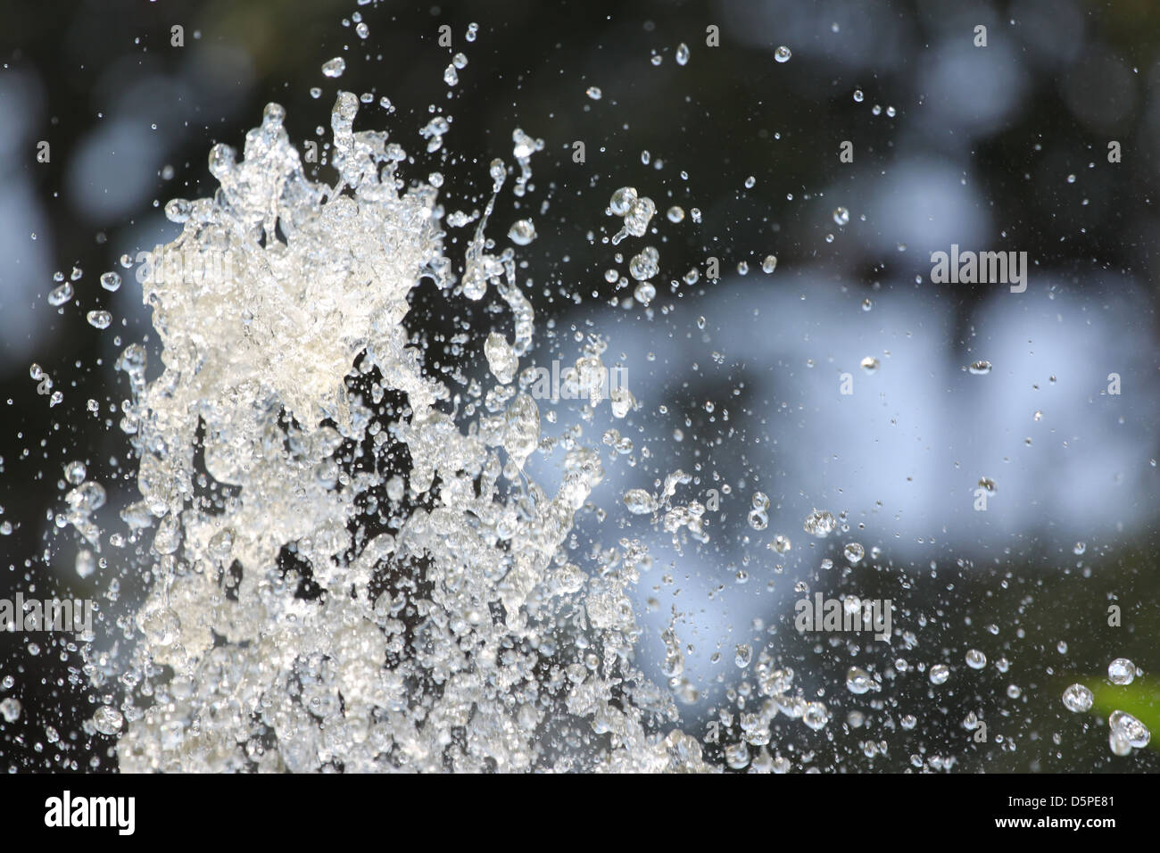 Water droplets with bubbles and Water Spread Stock Photo - Alamy