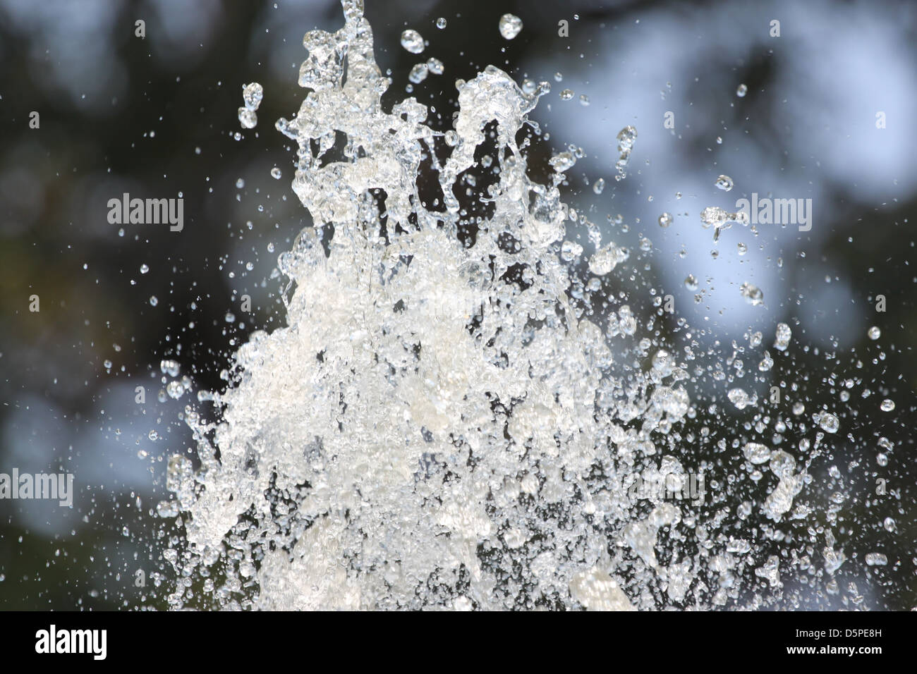 Water droplets with bubbles and Water Spread Stock Photo - Alamy