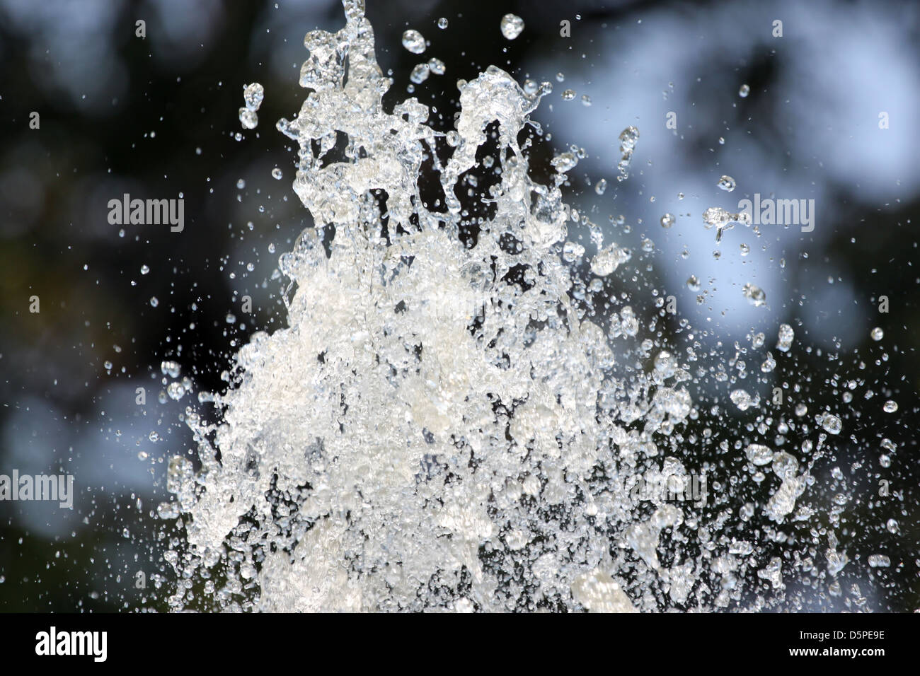 Water droplets with bubbles and Water Spread Stock Photo - Alamy