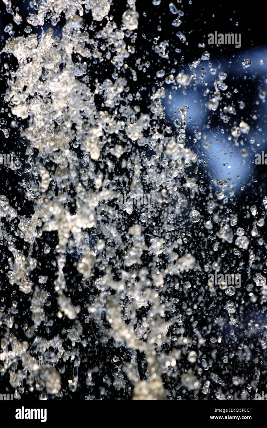 Water droplets with bubbles and Water Spread Stock Photo - Alamy