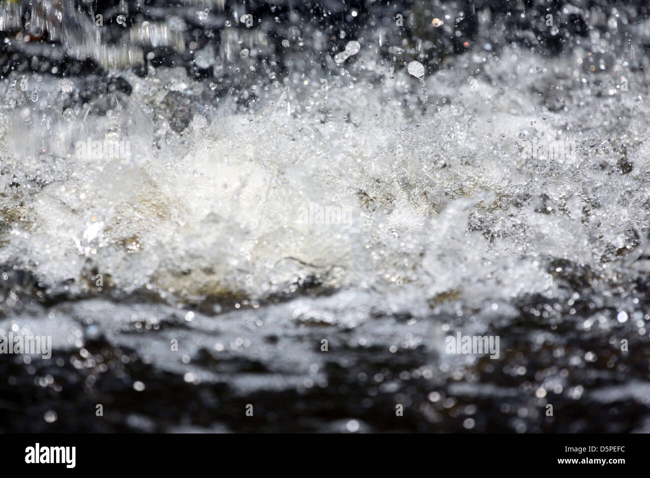 Water droplets with bubbles and Water Spread Impact on water Stock ...