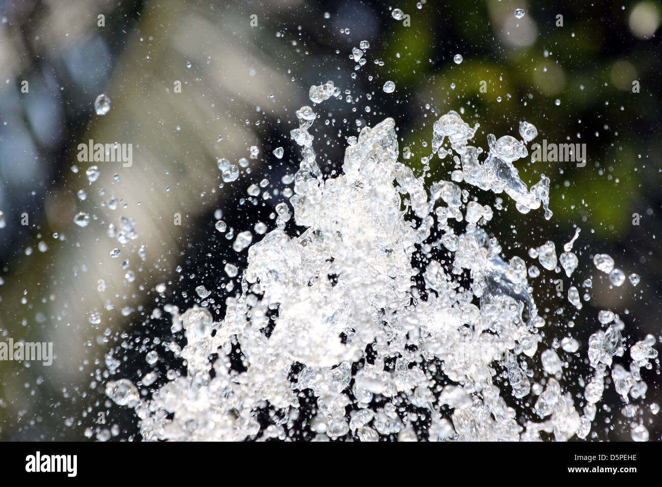 Water droplets with bubbles and Water Spread Stock Photo - Alamy