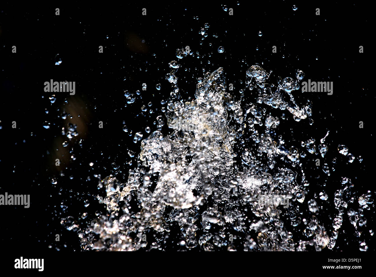 Water droplets with bubbles and Water Spread Stock Photo - Alamy