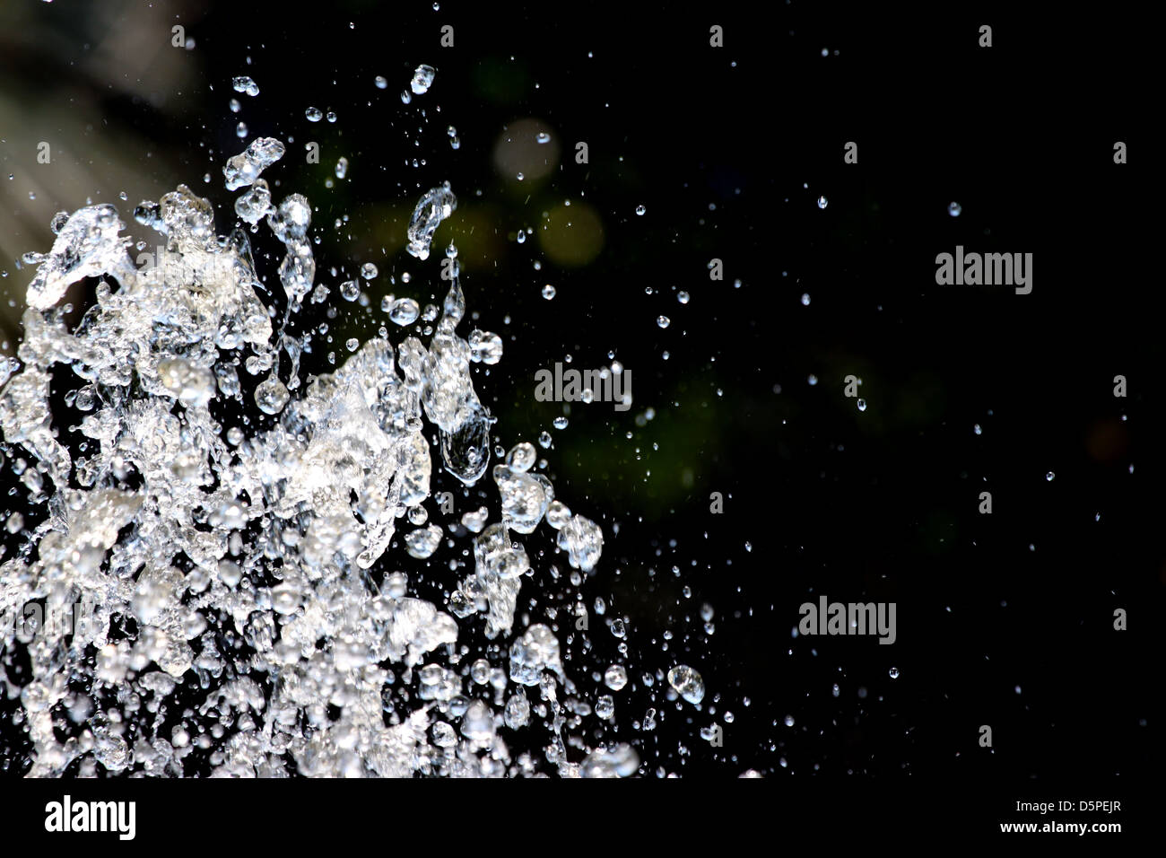 Water droplets with bubbles and Water Spread Stock Photo - Alamy